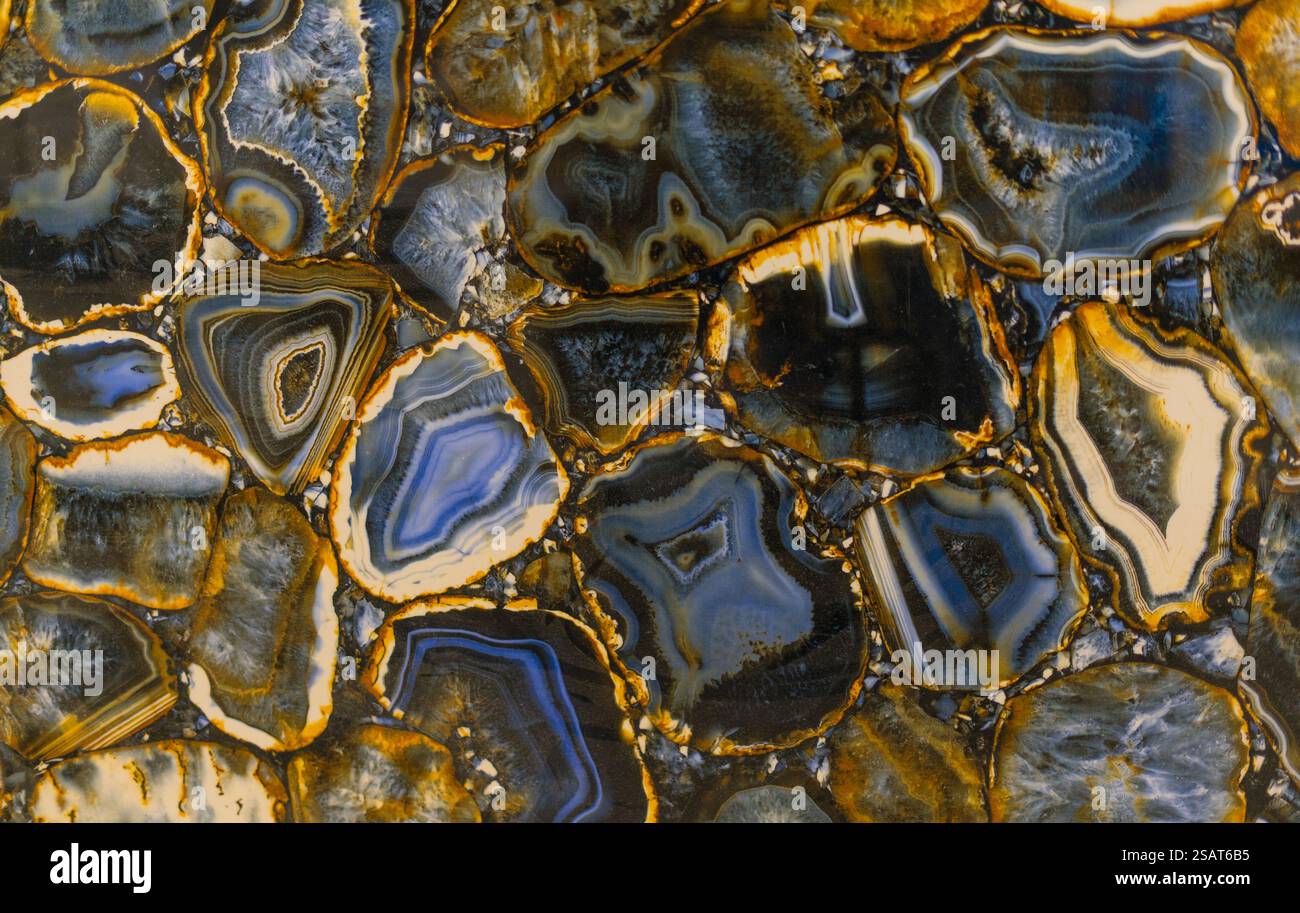 Golden blue abstract porcelain stoneware surface background Stock Photo ...