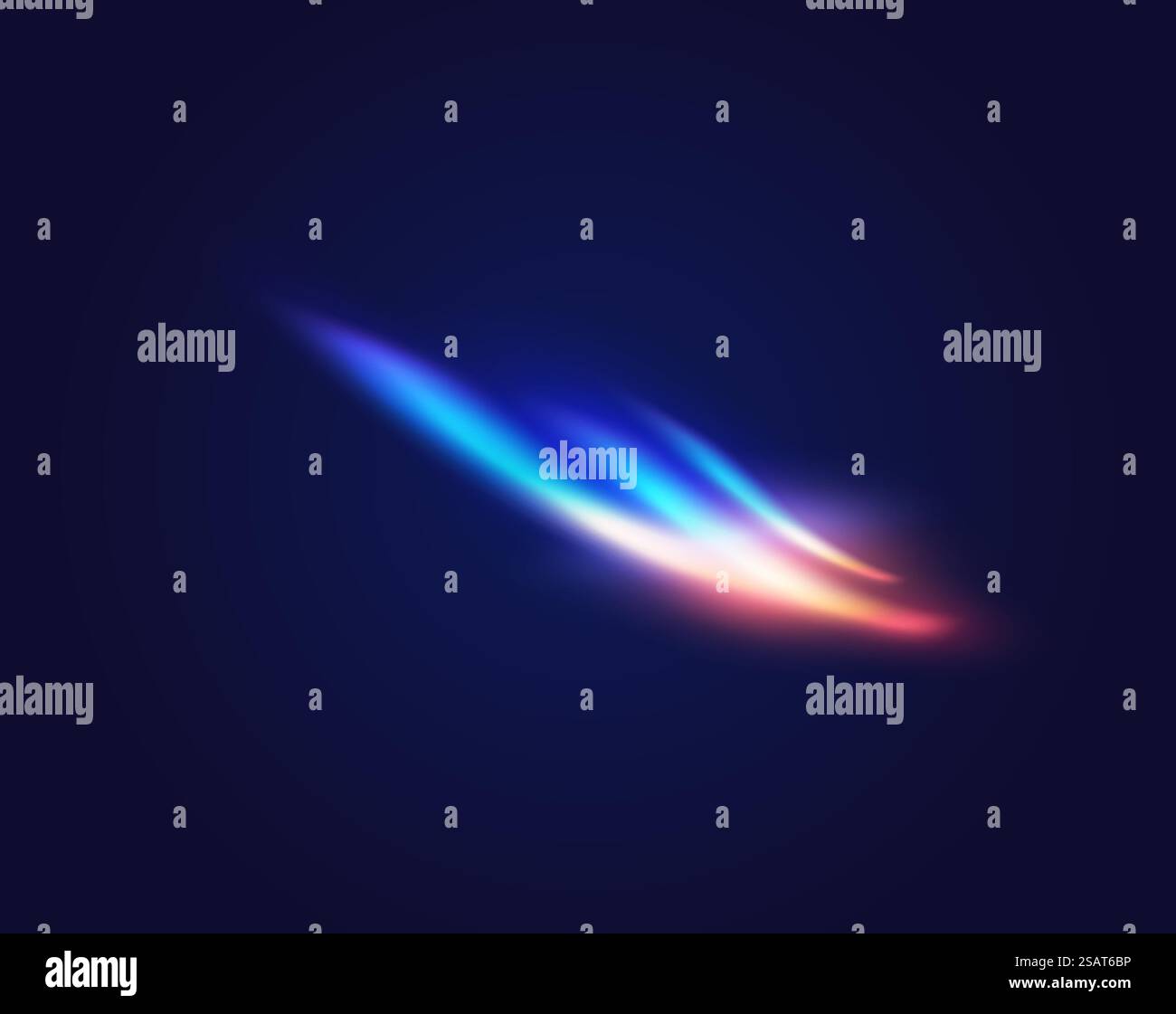 Rainbow light flash realistic vector illustration. Semi-circle glowing ...