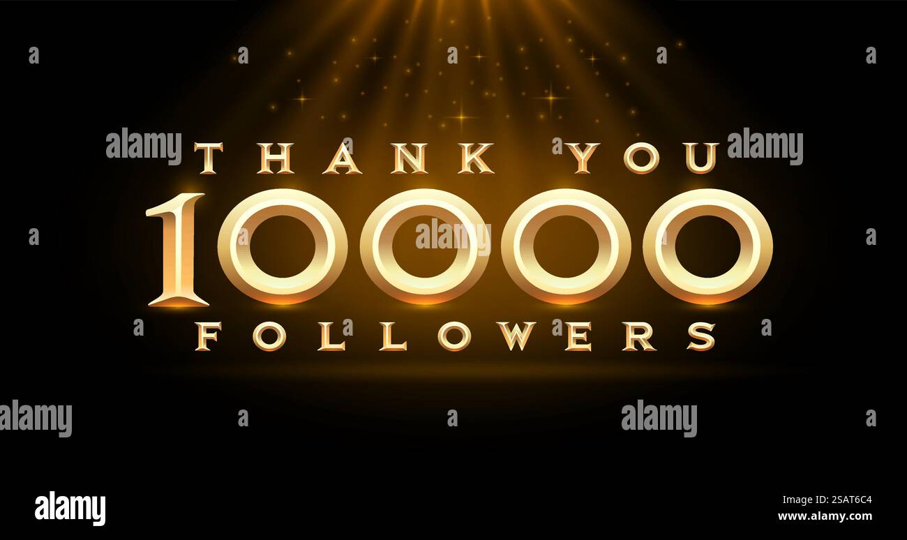 Thank you followers peoples, 10k online social group, happy banner ...