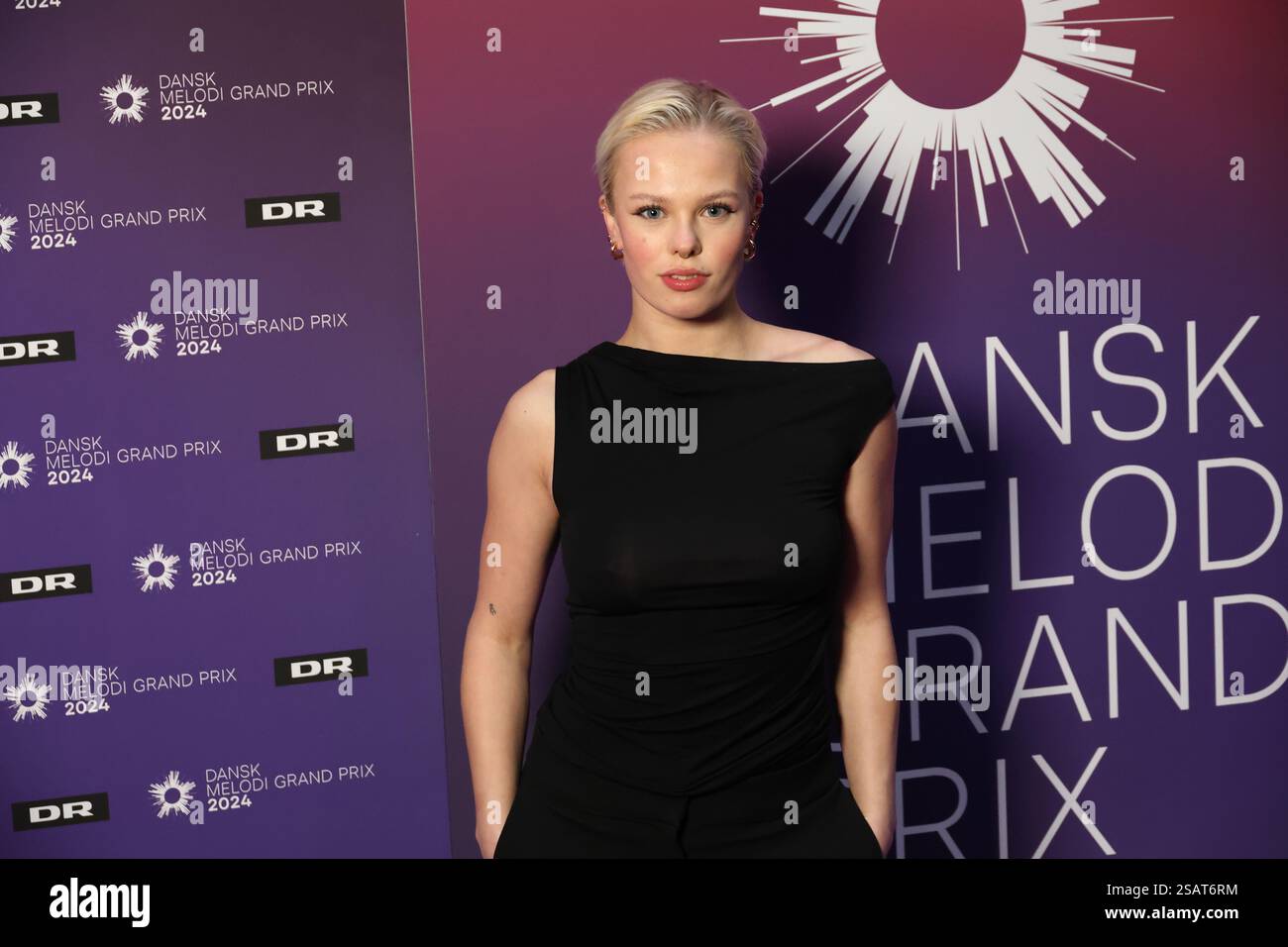 Aviaya Rønnov Steinø, arrives on the red carpet at the Dansk Melodi ...