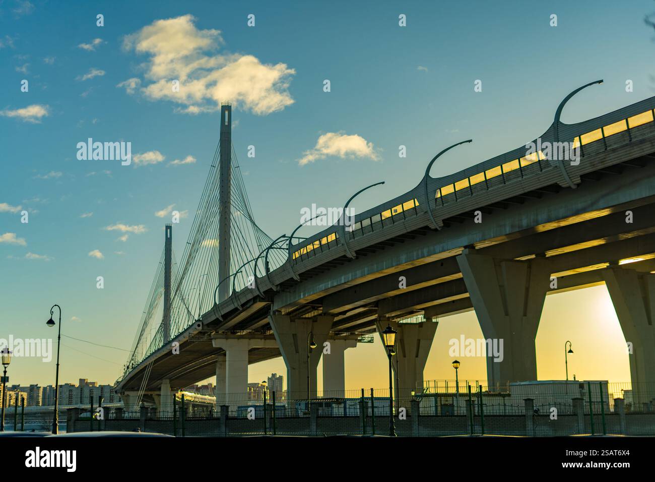 High-speed road bridge in the city Stock Photo - Alamy