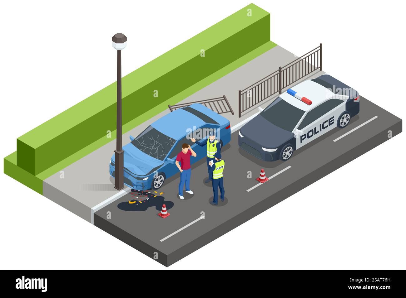 Police officers patrol path Cut Out Stock Images & Pictures - Alamy