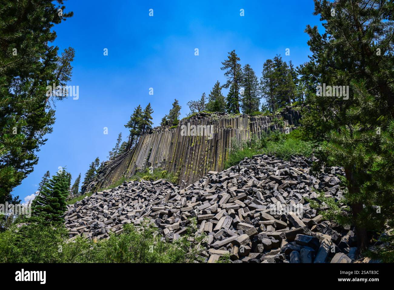 Devils Postpile National Monument in Mammoth Lakes, California protects ...