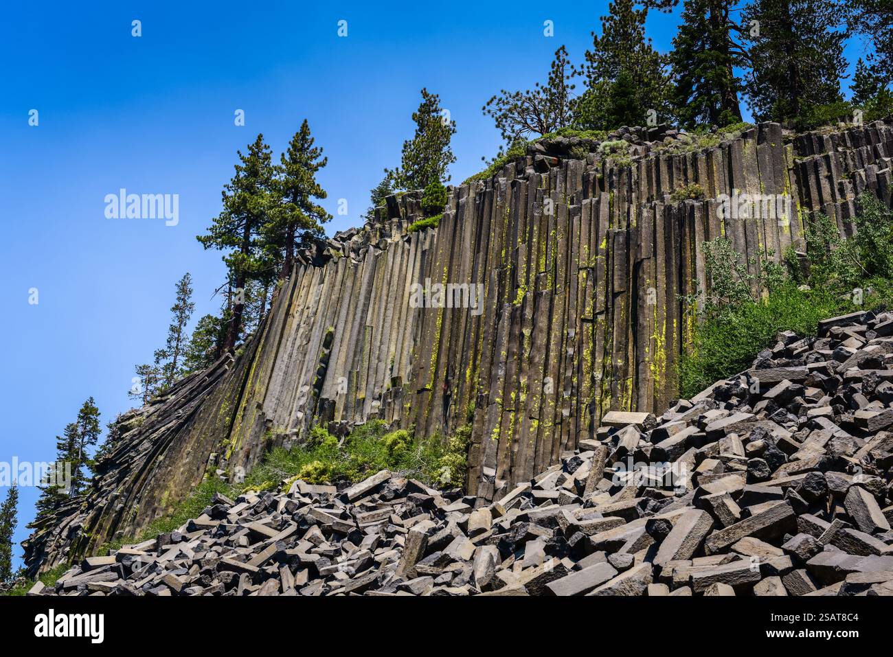 Devils Postpile National Monument in Mammoth Lakes, California protects ...