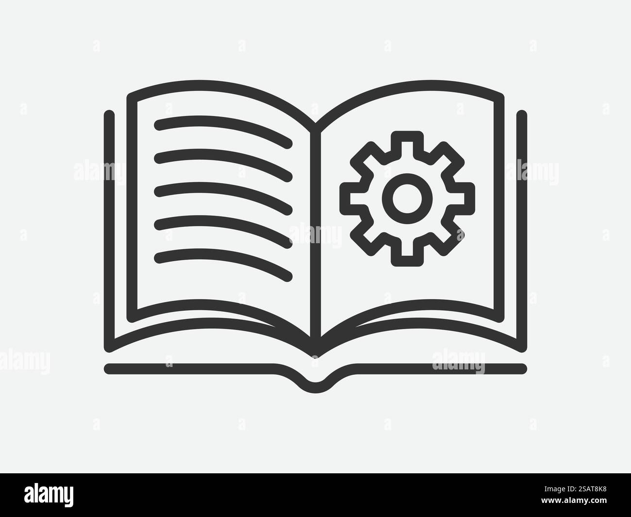 Guide icon vector, user manual. Service information document ...