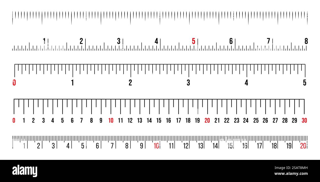 Ruler scale background on a white background. Markup for rulers in ...