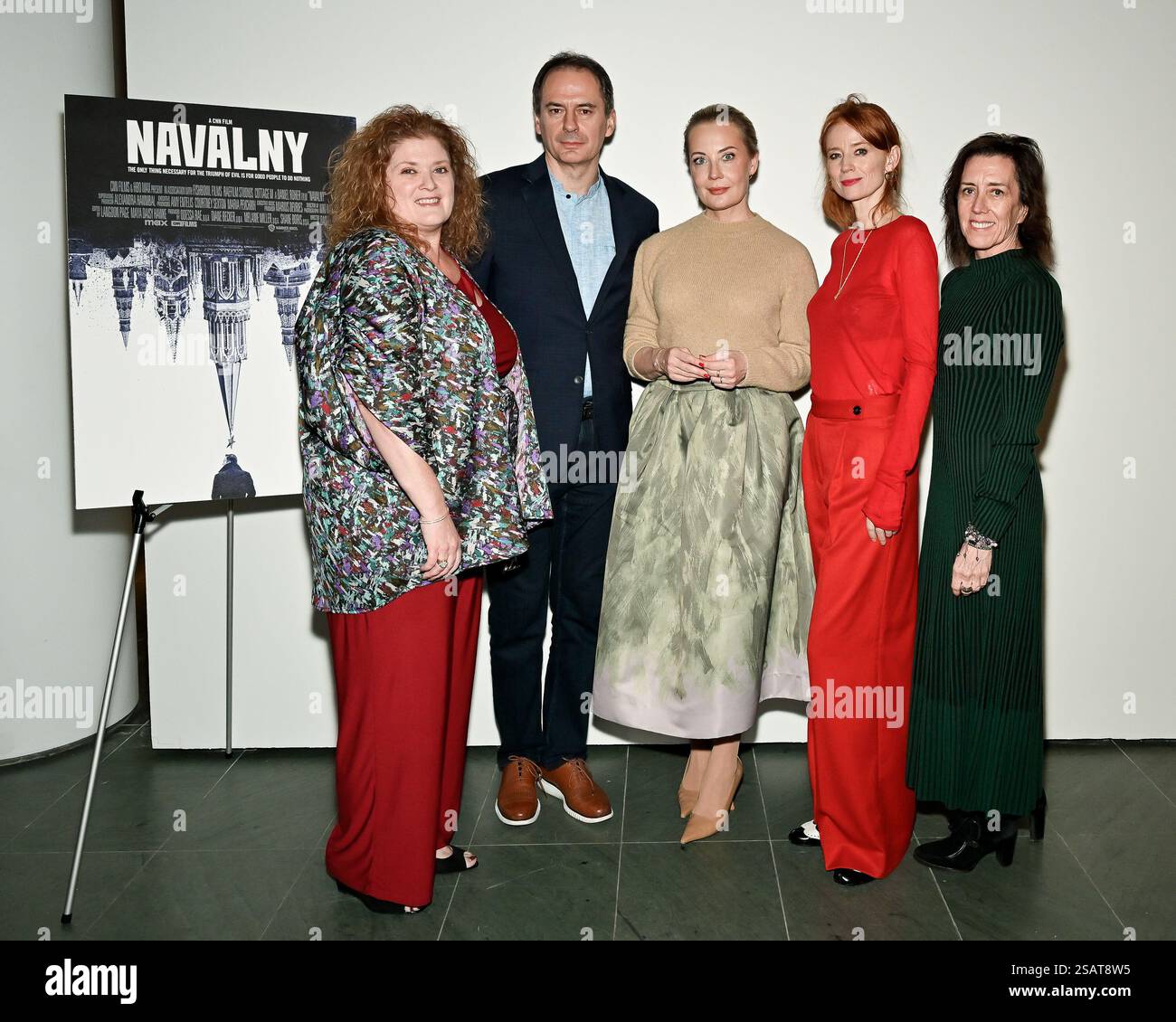 (L-R) Melanie Miller, Christo Grovez, Yulia Navalnaya, Odessa Rae, and ...