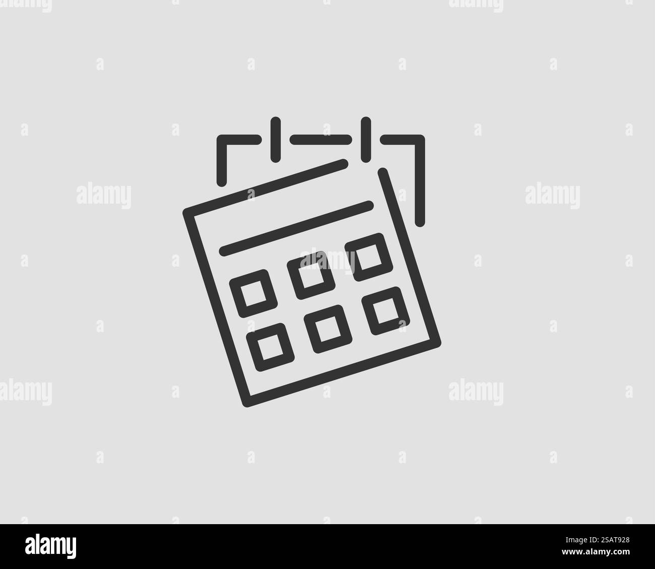 Calendar icon vector flat line design Stock Vector Image & Art - Alamy