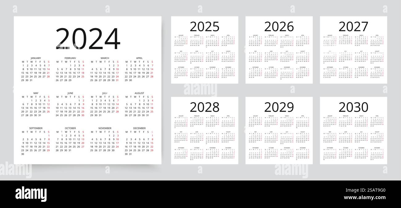 2024, 2025, 2026, 2027, 2028, 2029, 2030 calendars. Calender templates ...