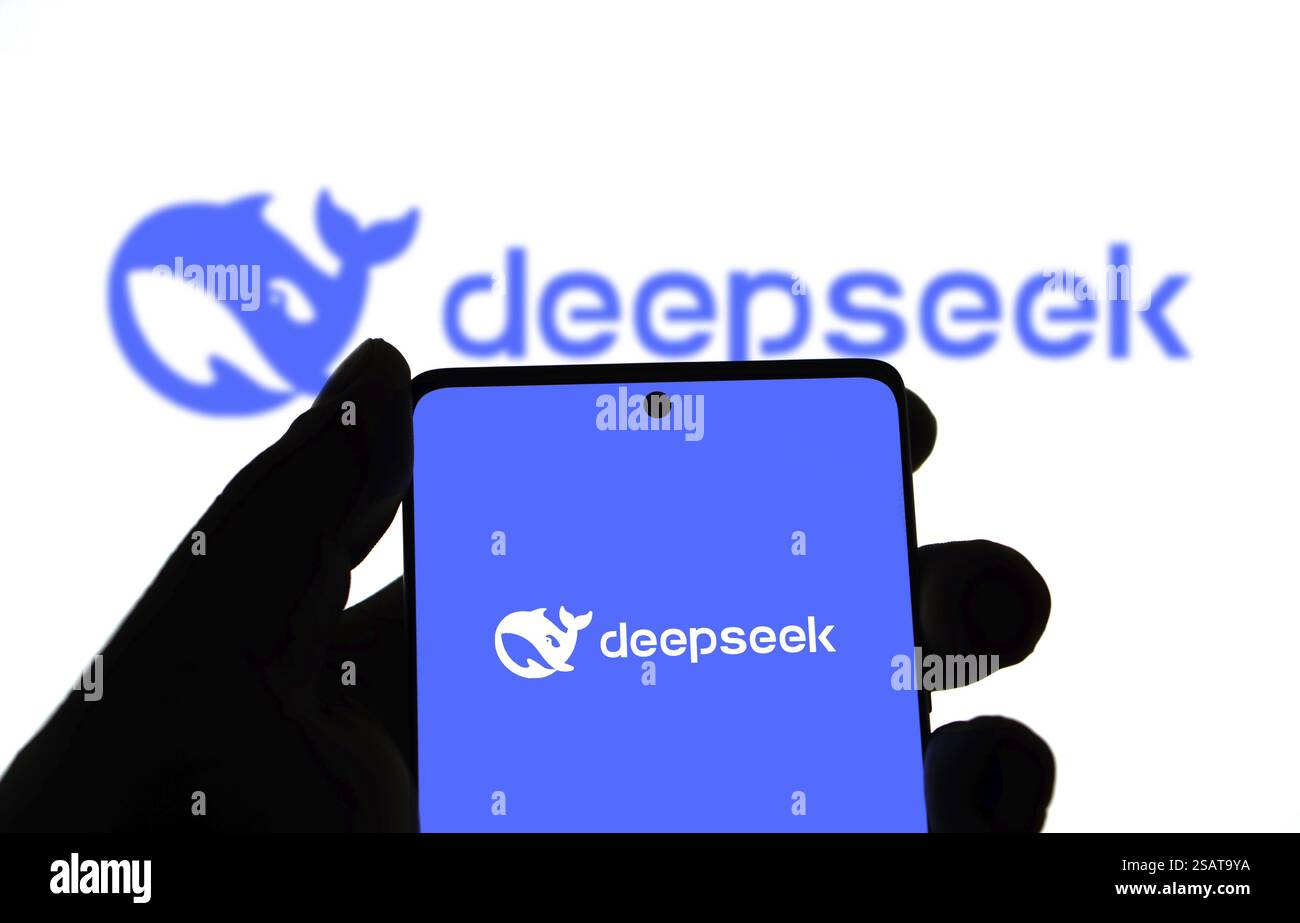 Deepseek Ai logo is displayed on smartphone Stock Photo - Alamy