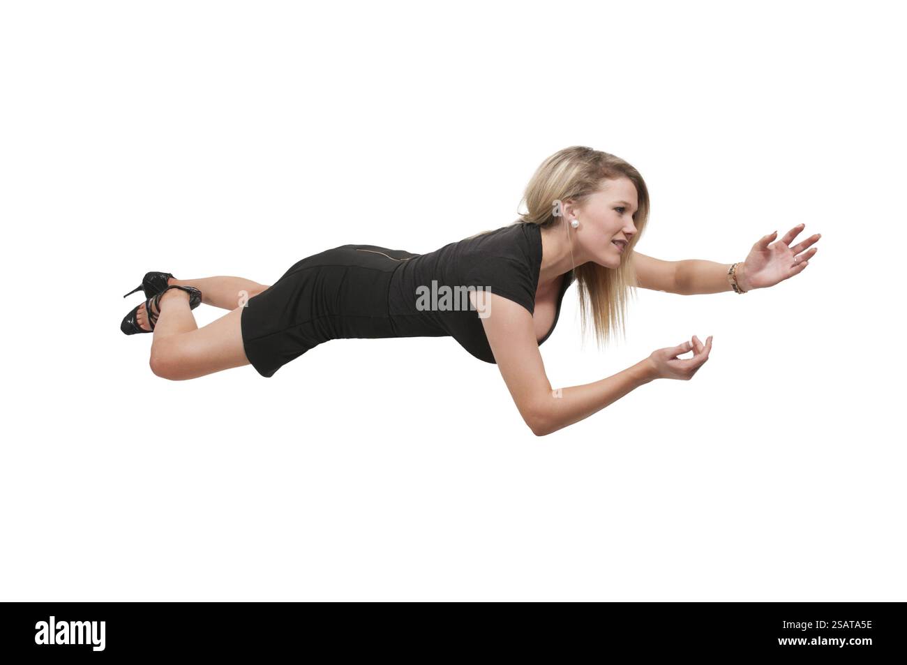 Beautiful young woman floats hi-res stock photography and images - Alamy