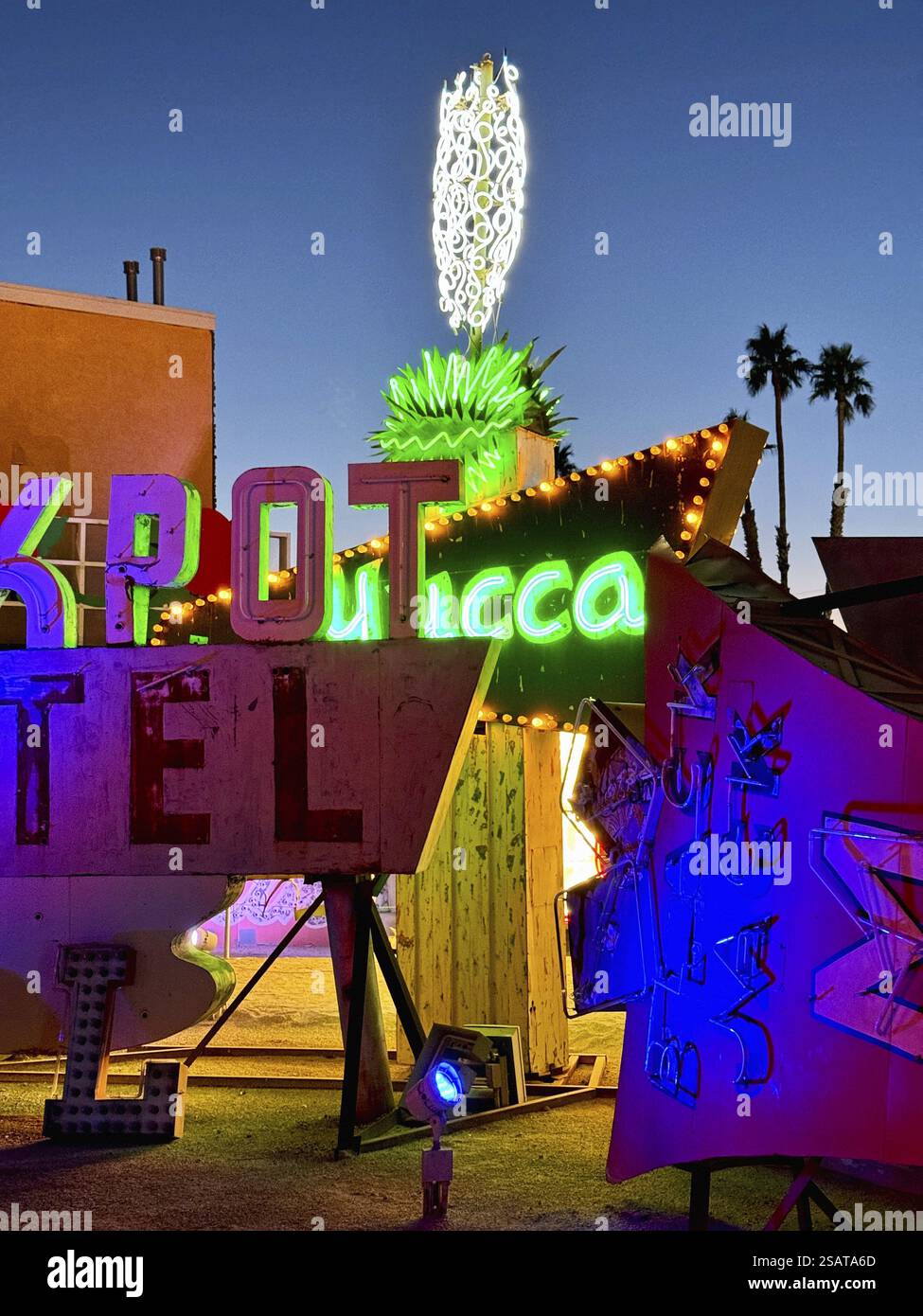 The Neon Museum, Neon Sign Cemetery, Las Vegas, Nevada, USA, North ...