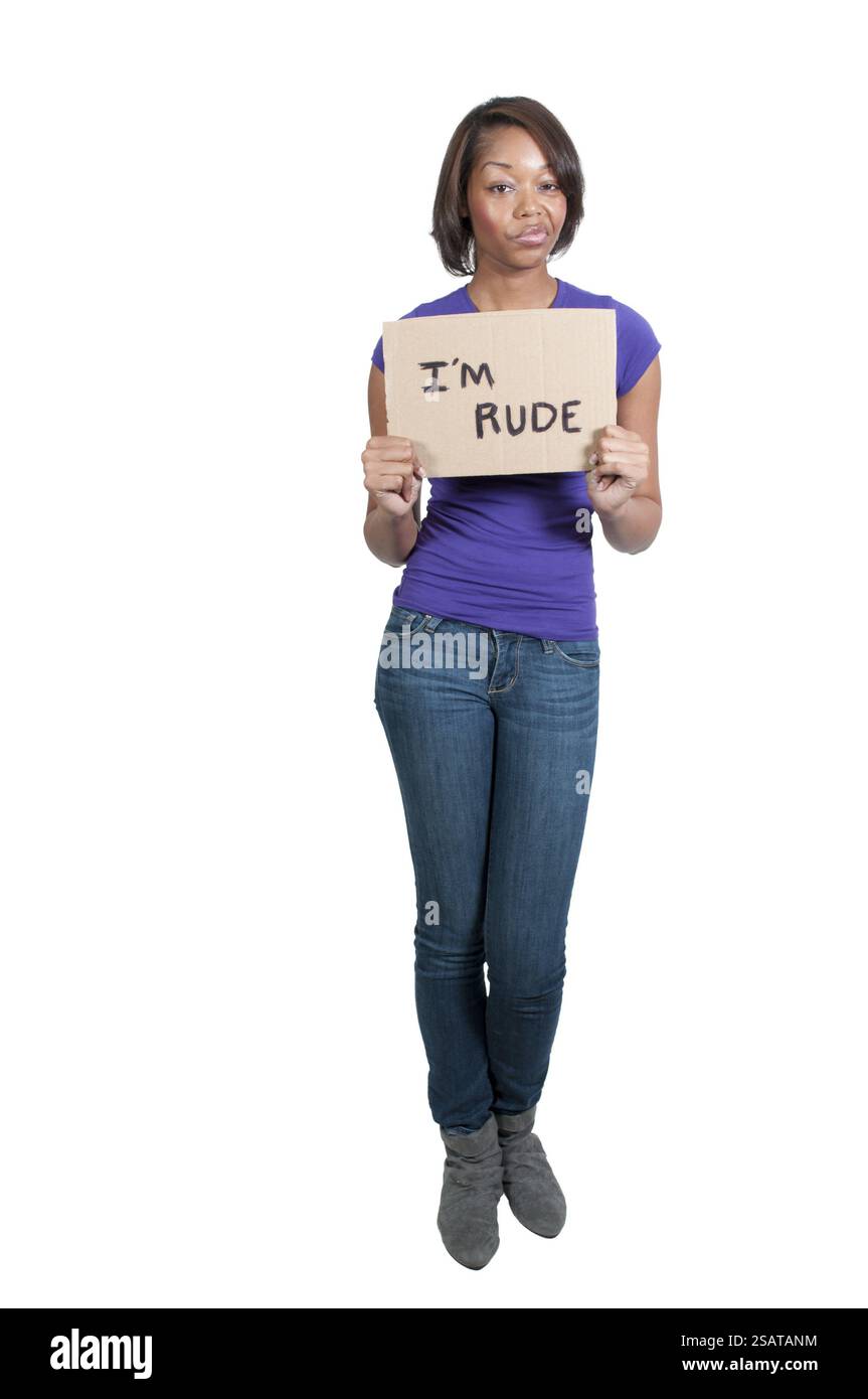 Rude person Cut Out Stock Images & Pictures - Alamy