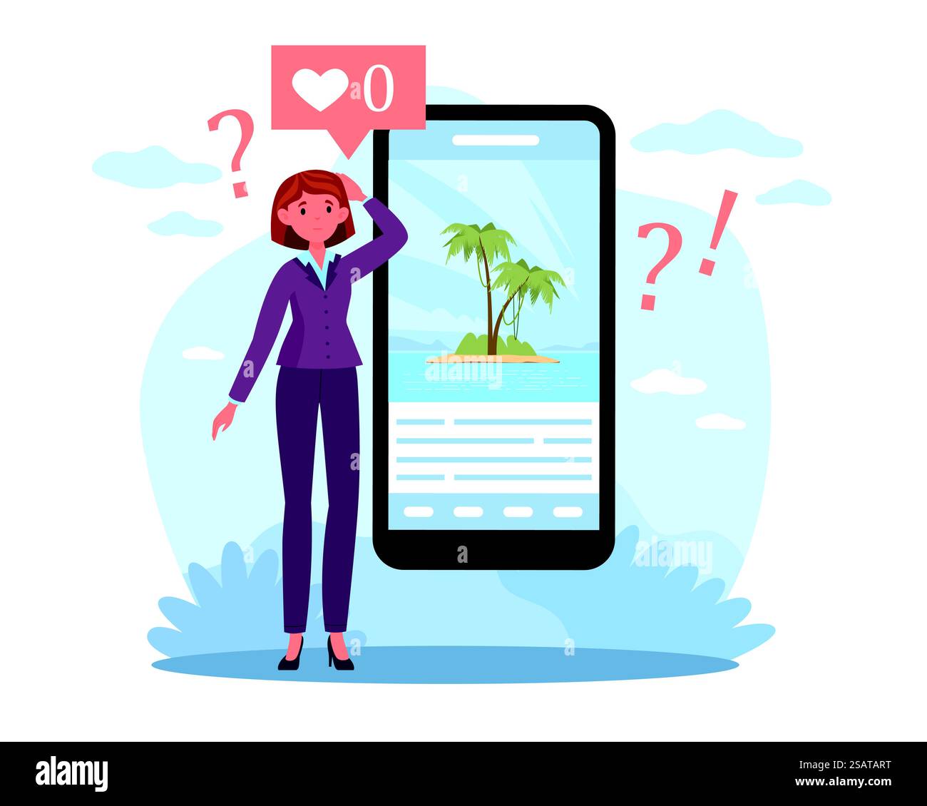 Woman ignored Stock Vector Images - Alamy