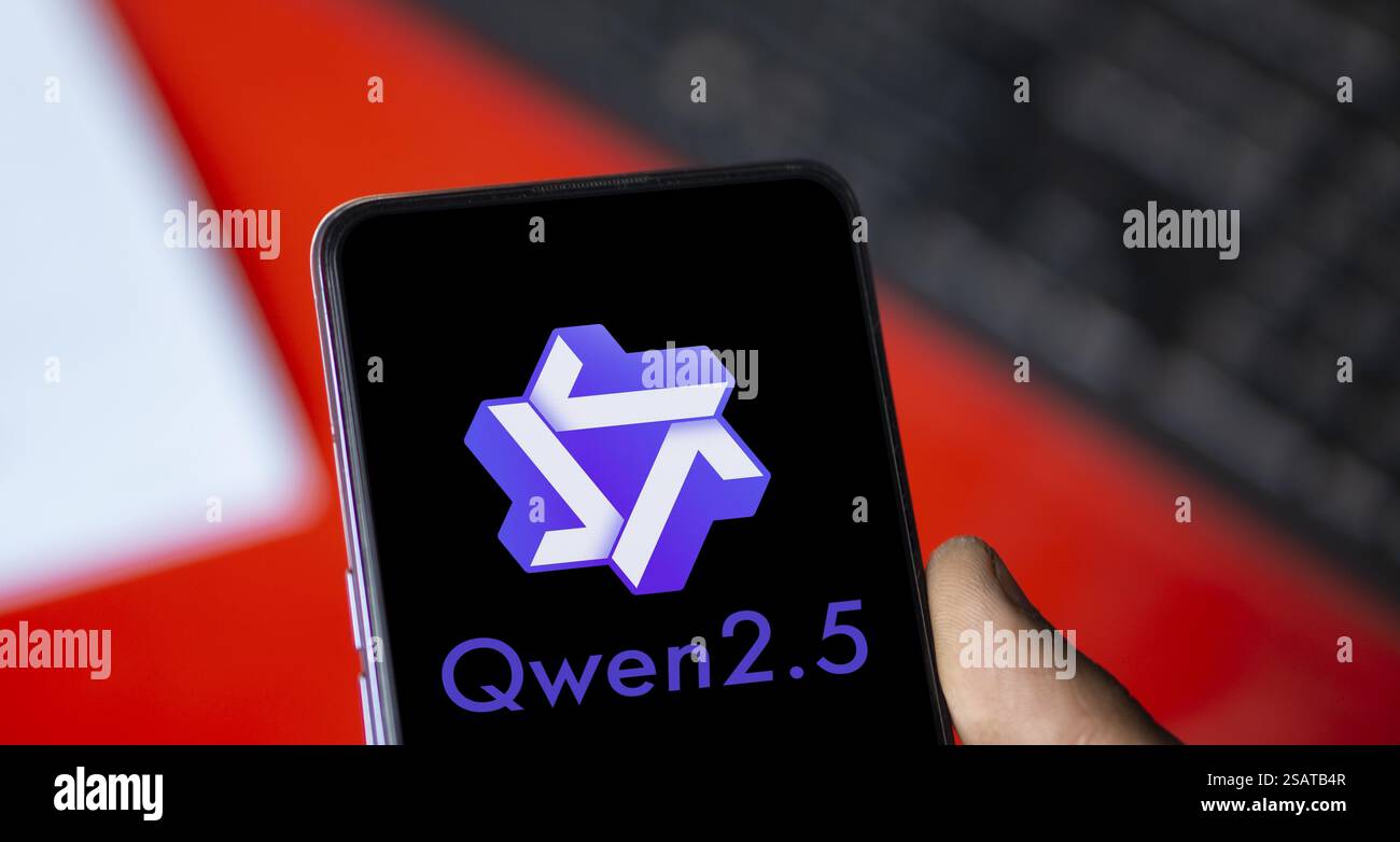 Alibaba Qwen 2.5 logo is displayed on smartphone Stock Photo - Alamy