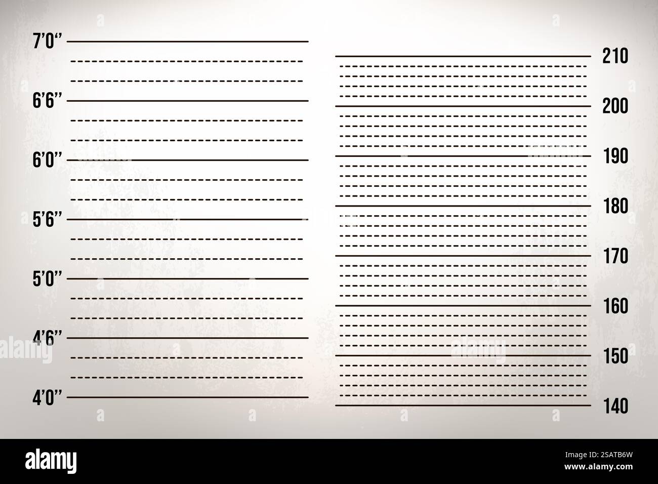 Two scales on the wall in inches and centimeters.. Two scales on the ...