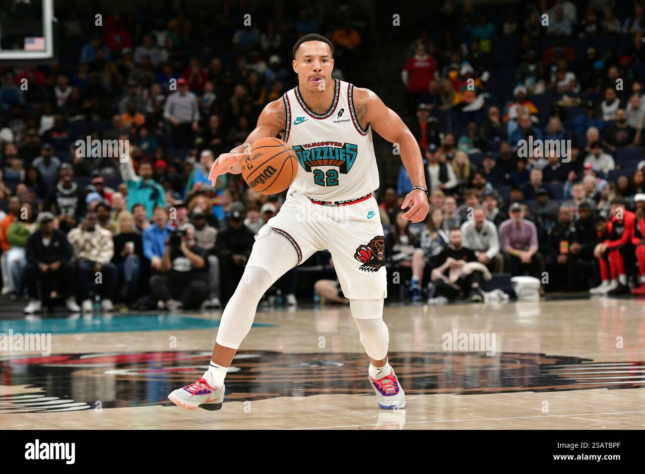 Memphis Grizzlies guard Desmond Bane (22) plays in the second half of ...
