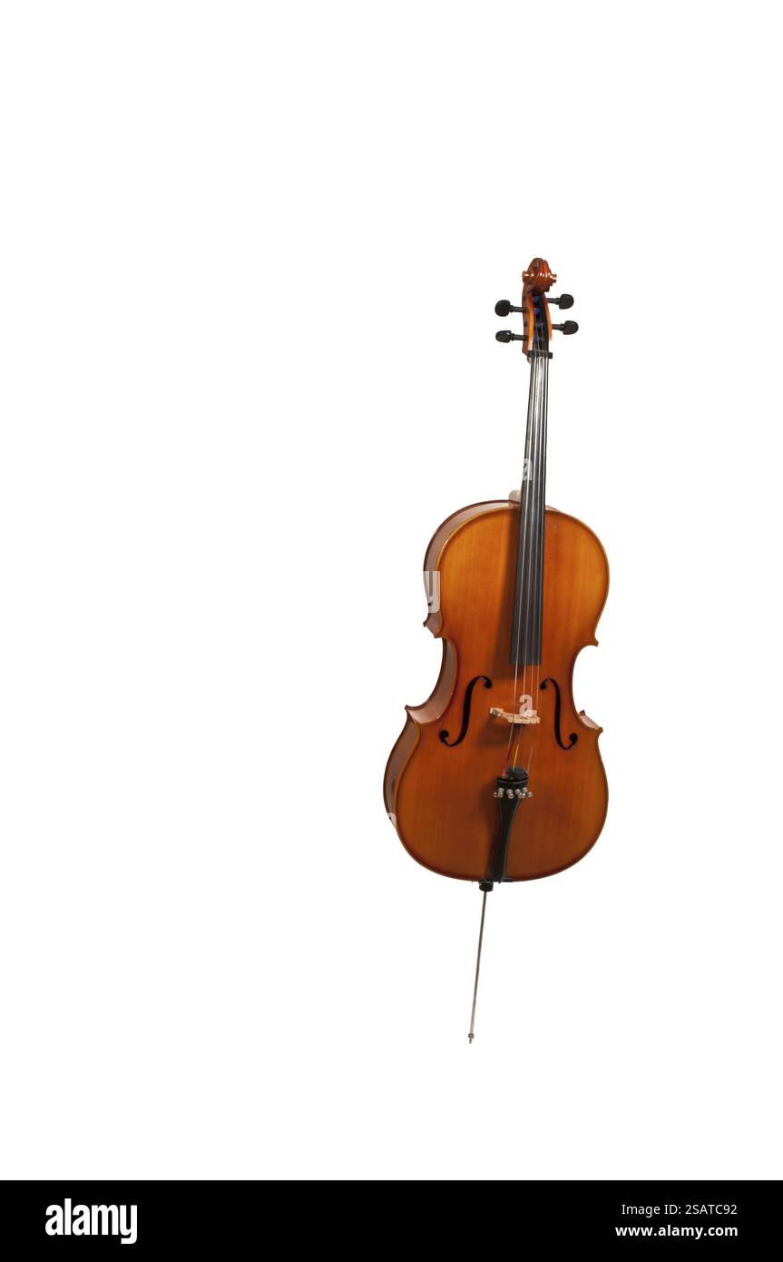 Beautiful wooden musical instrument known as the cello Stock Photo - Alamy