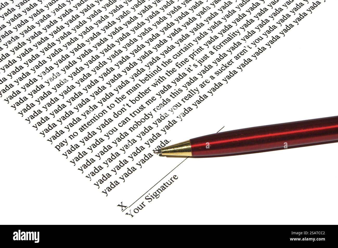 Buyer beware and read the fine print Stock Photo - Alamy