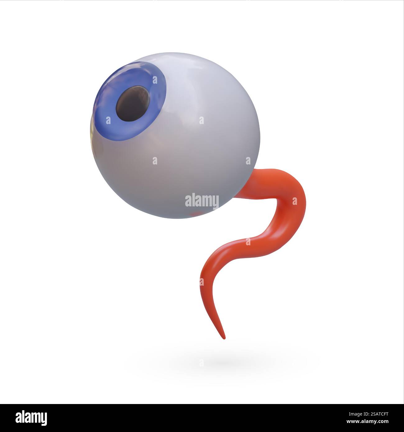 Realistic eye on white background. Organ of human vision. Eyeball ...