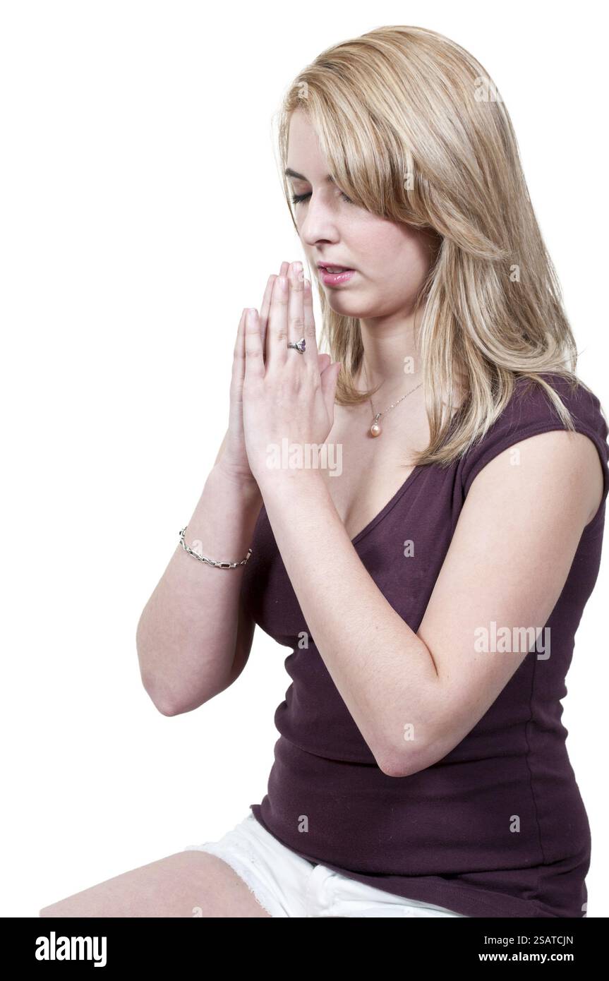 Woman person deep faith hi-res stock photography and images - Alamy
