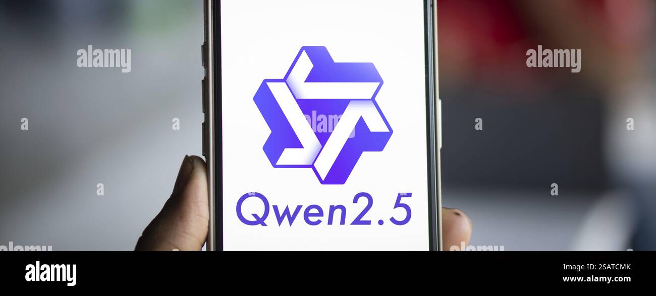 Alibaba Qwen 2.5 logo is displayed on smartphone Stock Photo - Alamy