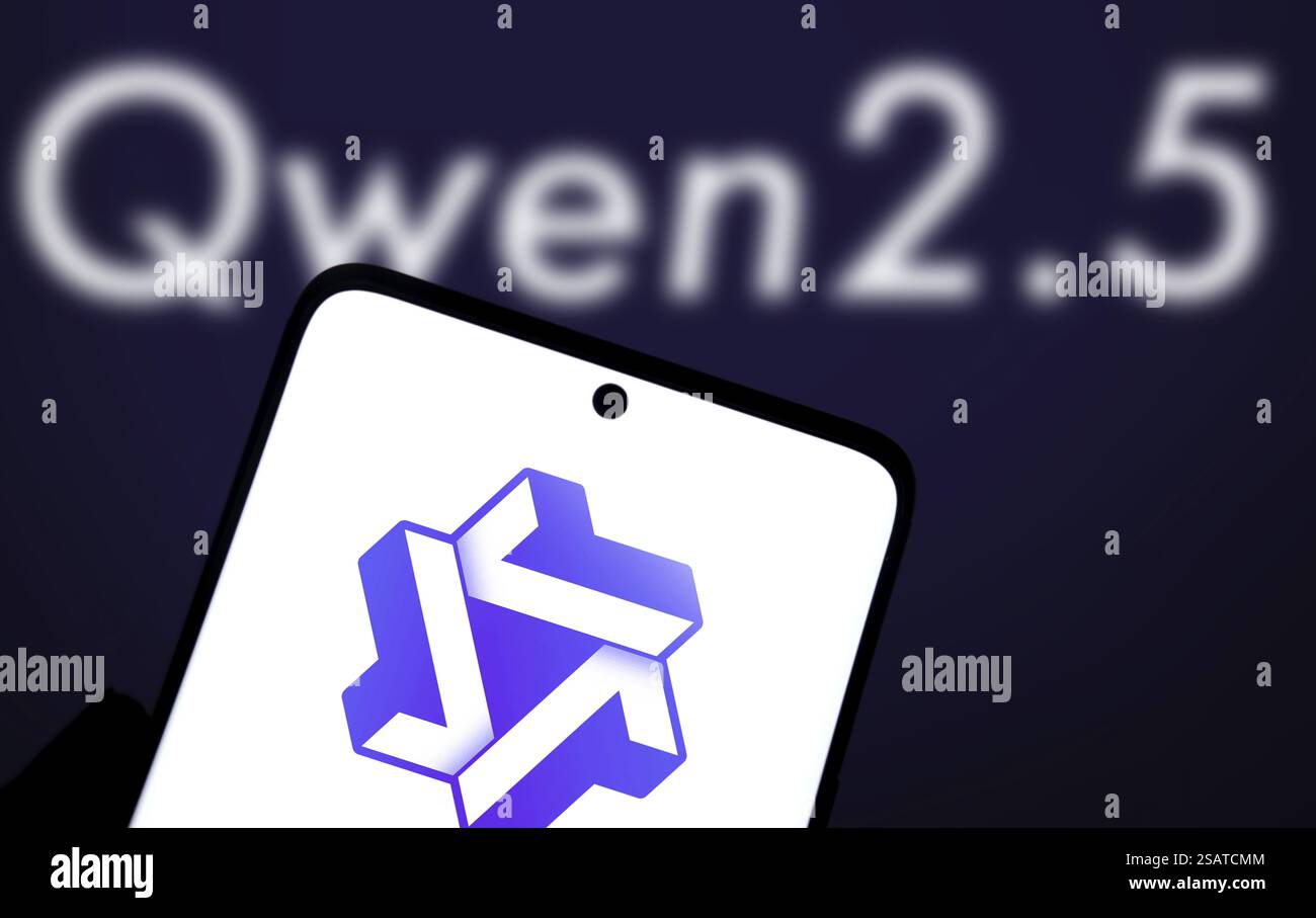 Alibaba Qwen 2.5 logo is displayed on smartphone Stock Photo - Alamy