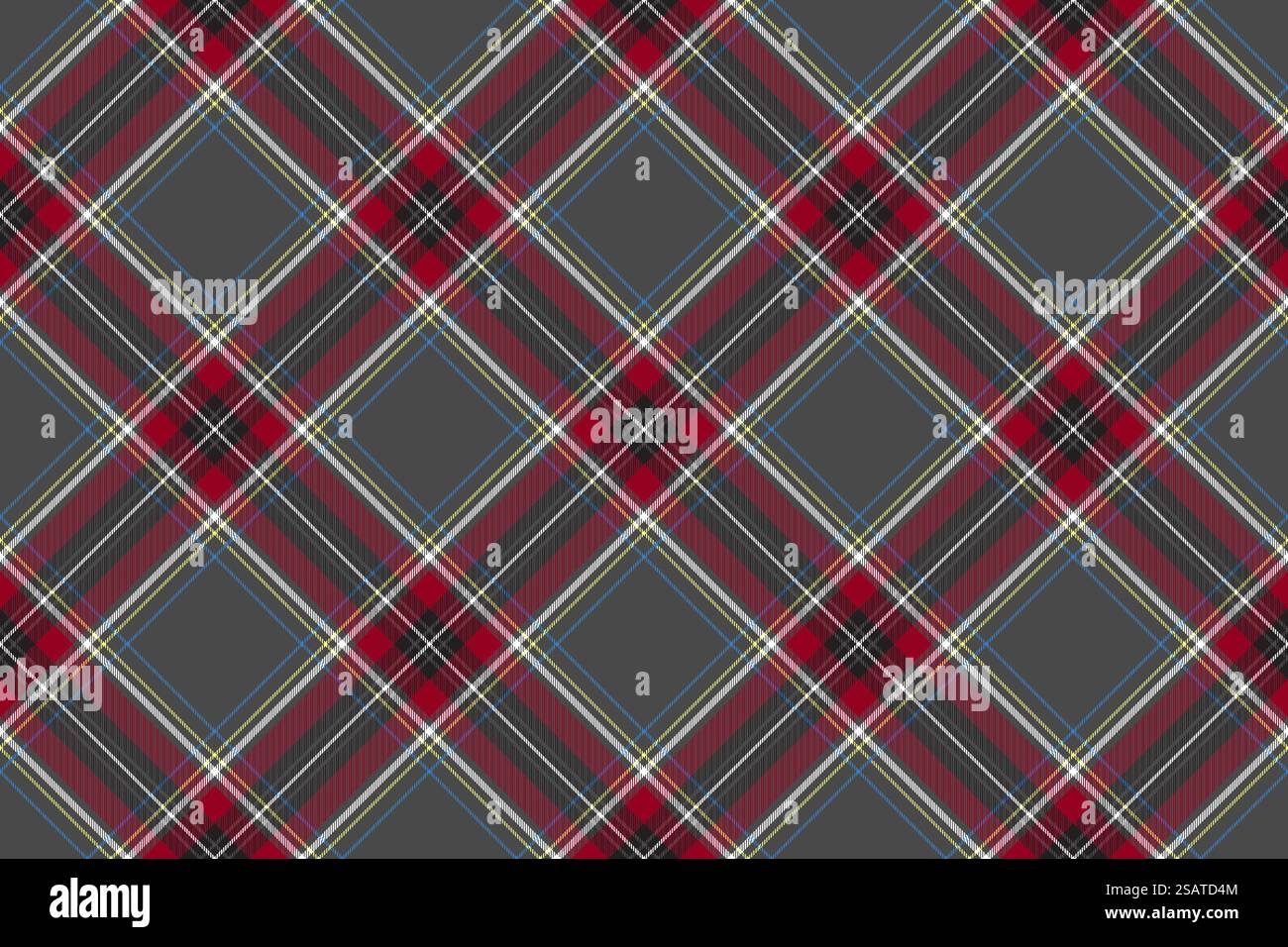 Gray red diagonal check fabric texture seamless pattern Stock Vector ...