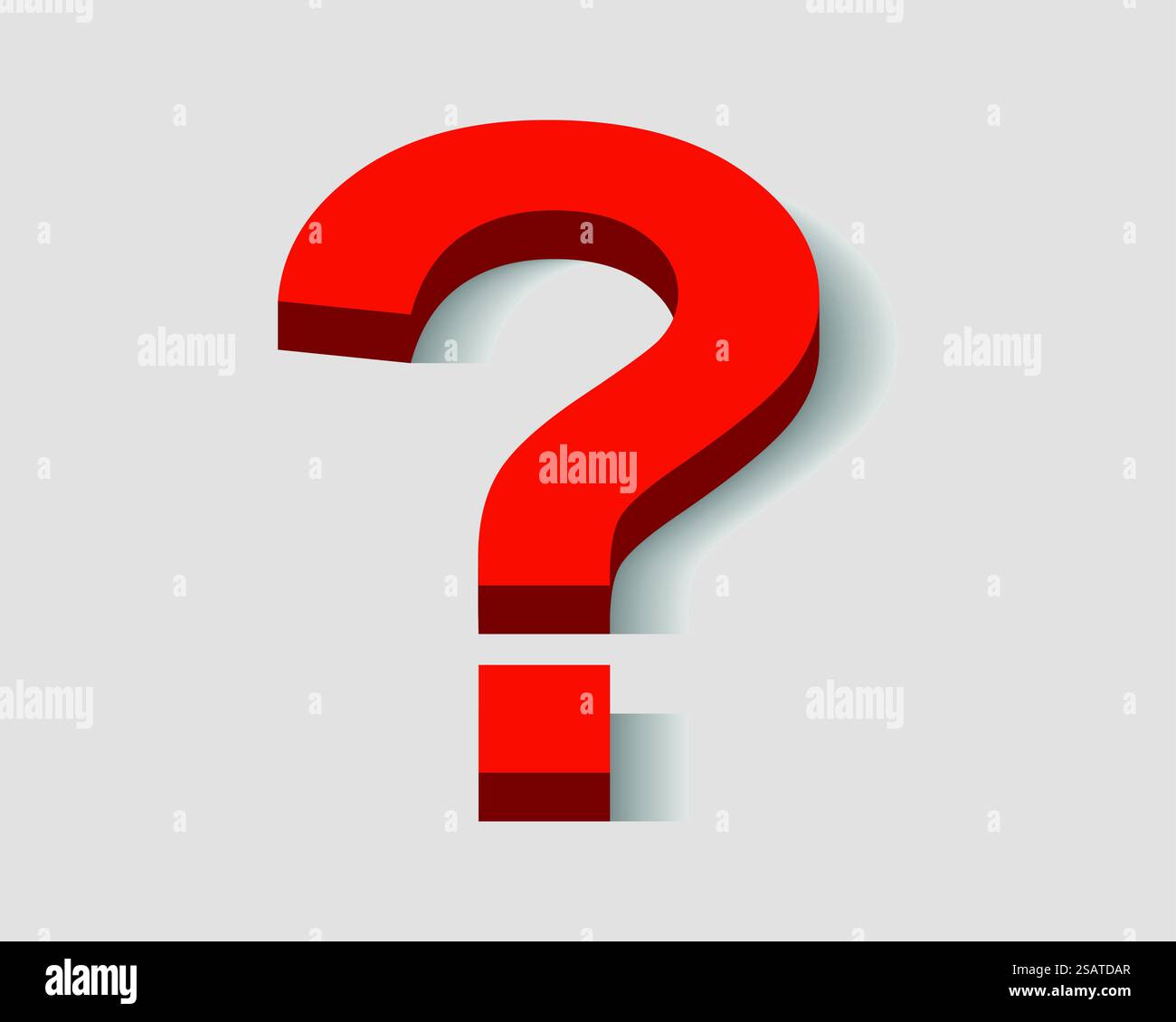 Large question mark. Searching for answer. Vector illustration Stock ...