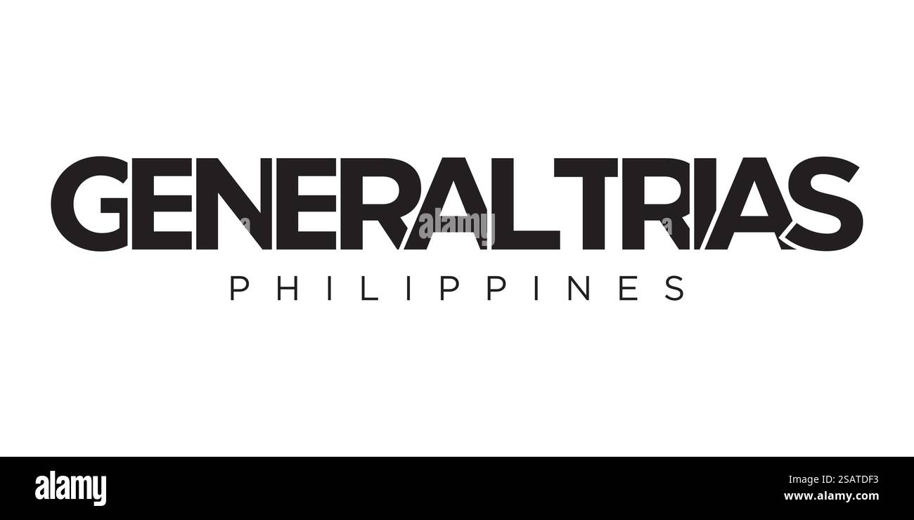General Trias in the Philippines emblem for print and web. Design ...