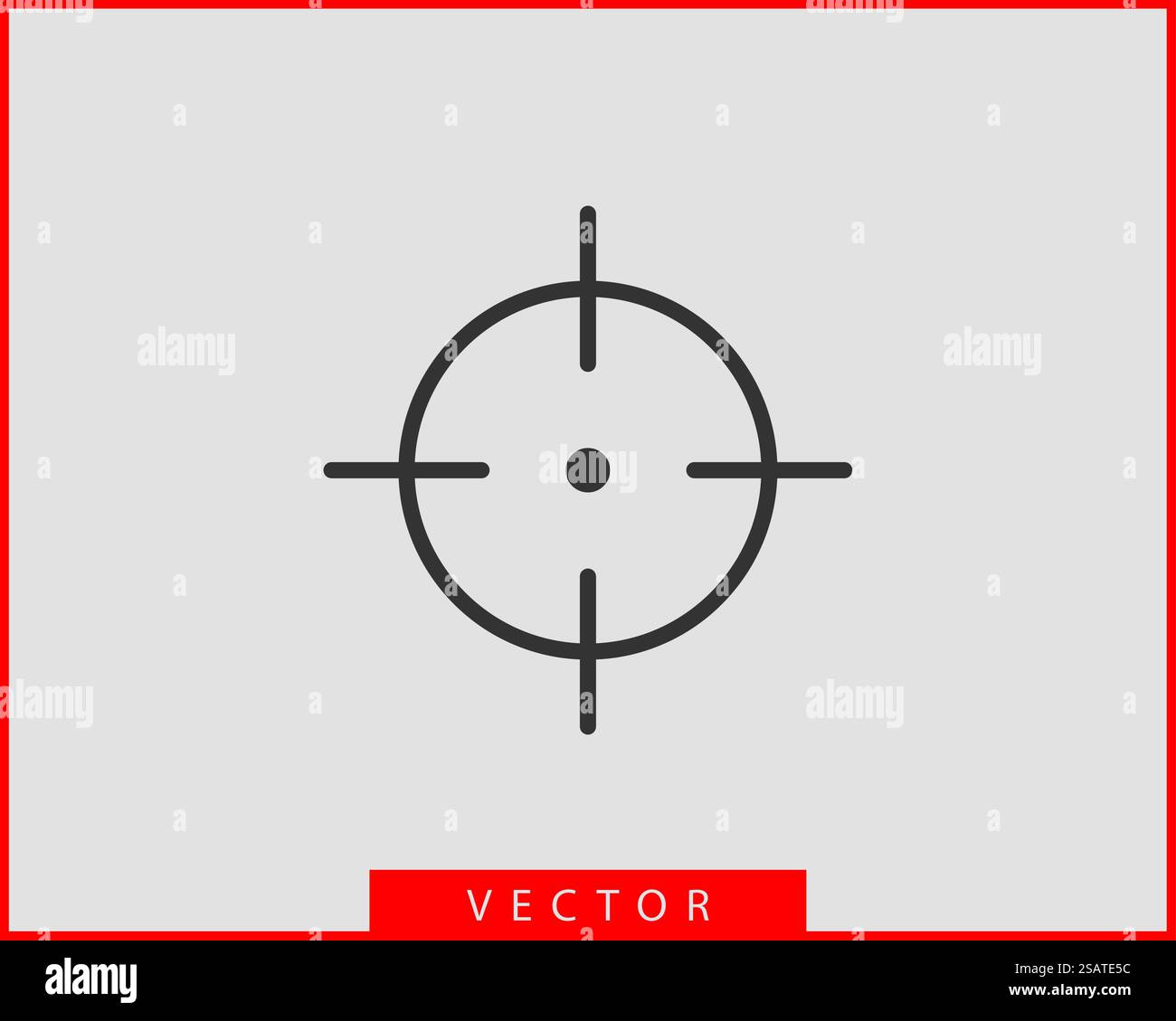 Target icon vector Stock Vector Image & Art - Alamy