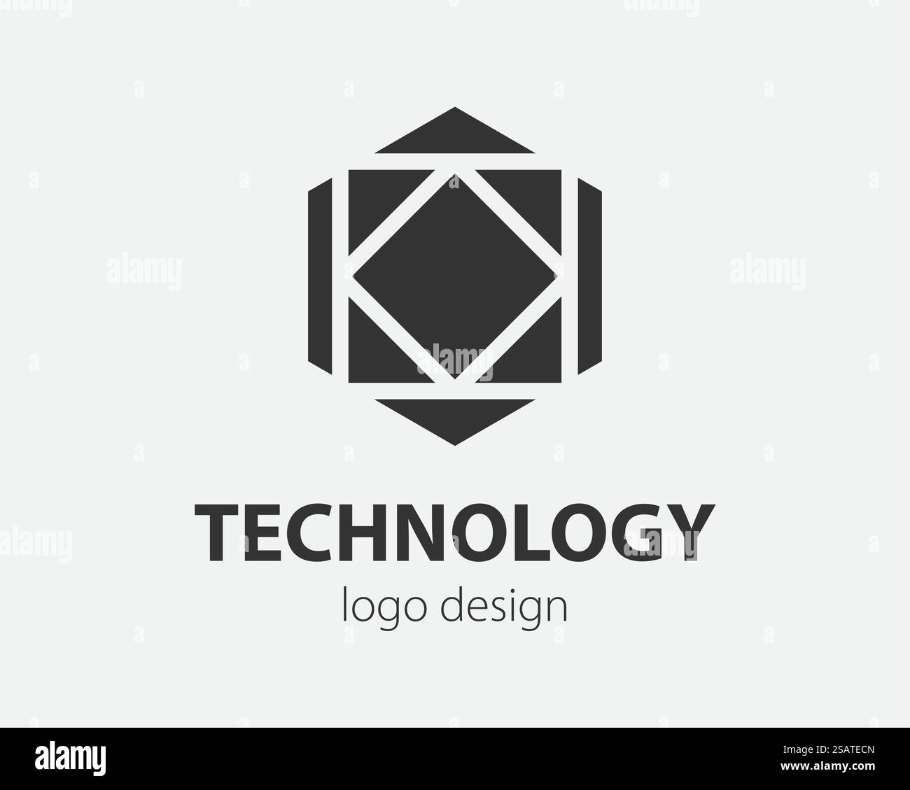 Clean geometric logo Stock Vector Images - Alamy
