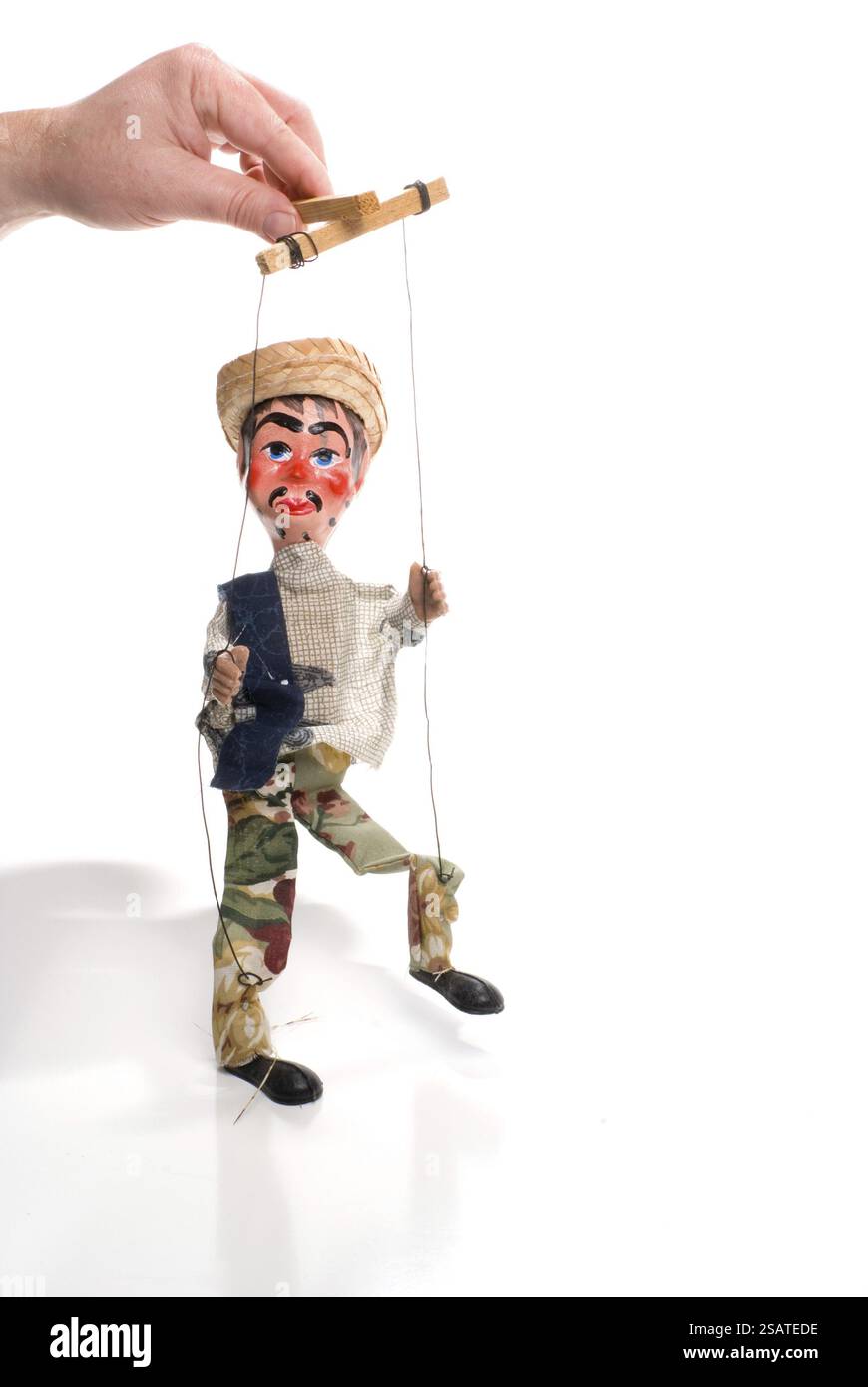 A handmade custom Mexican style marionette puppet Stock Photo - Alamy