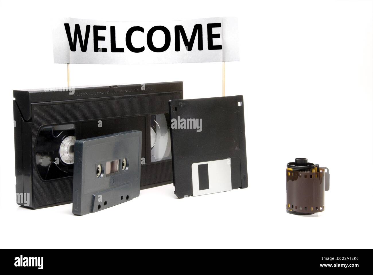 A small collection of Obsolete Technology items Stock Photo - Alamy