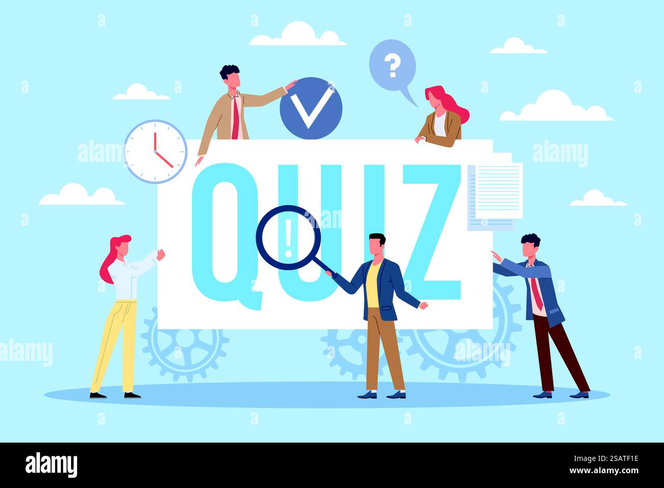 Quiz, puzzle, brain gameplay, entertainment competition, mental ...