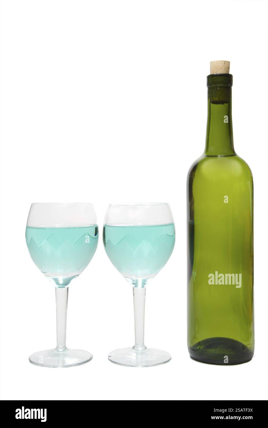 Glass wine bottles Cut Out Stock Images & Pictures - Alamy