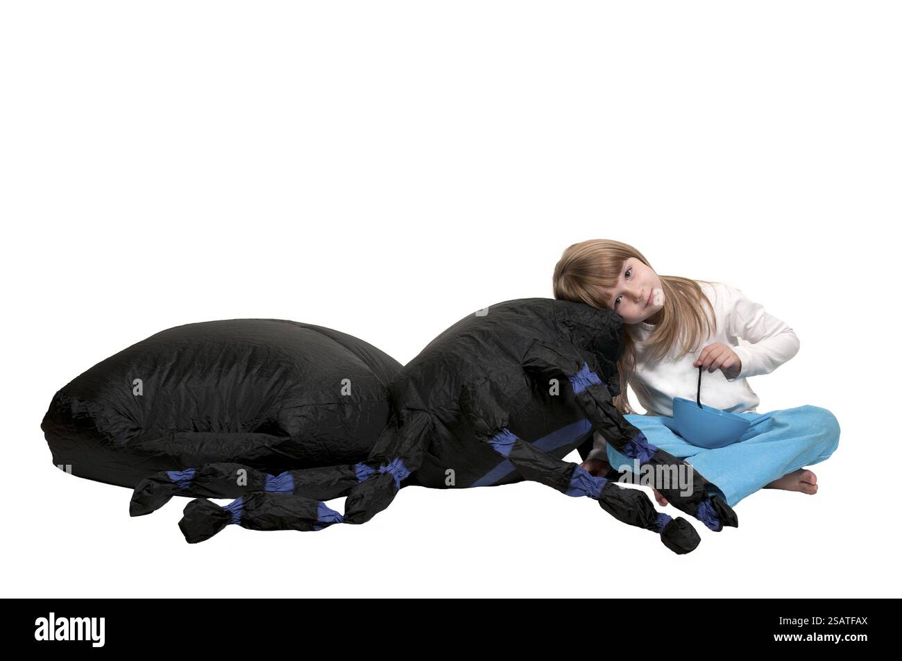 Little Miss Muffet sitting beside a spider Stock Photo - Alamy