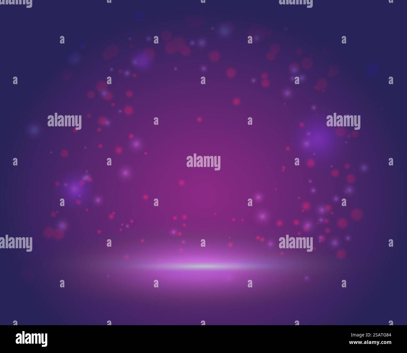 Magic scene beautiful background blank template. Vector illustration ...