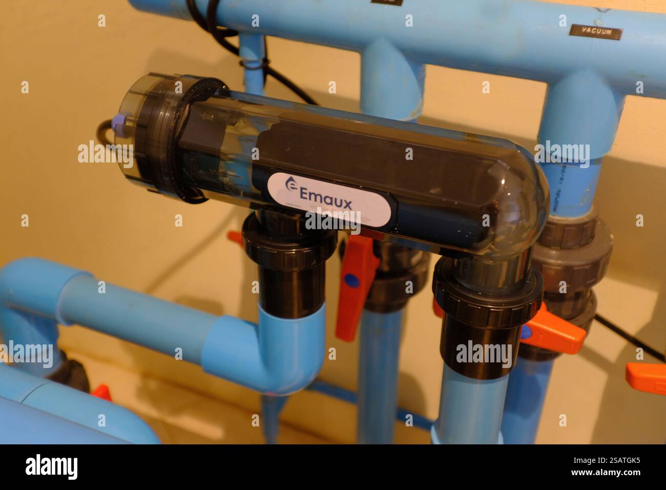 A salt water swimming pool Chlorinator, in Thailand Stock Photo - Alamy