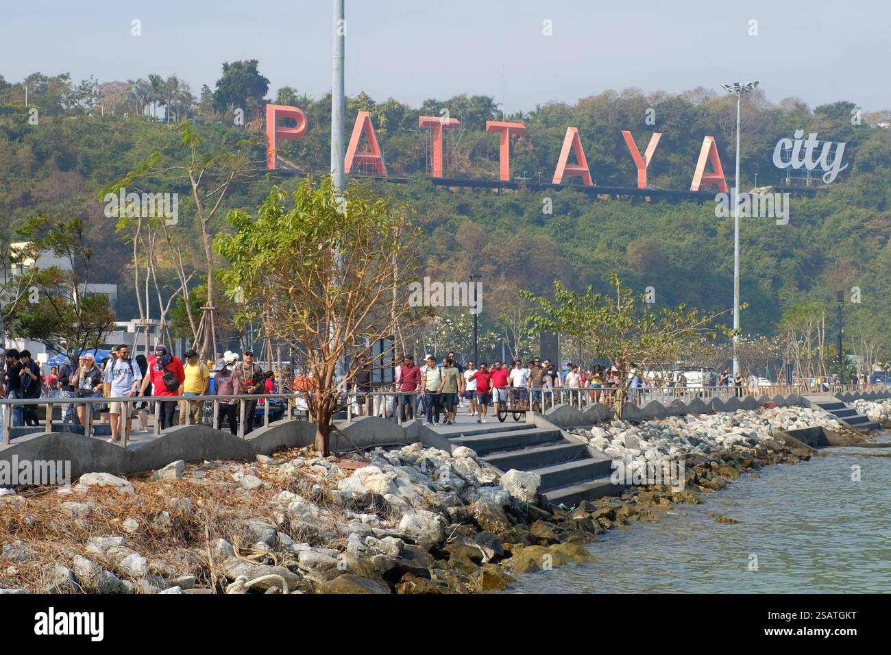 Pattaya City sign, Thailand Stock Photo - Alamy