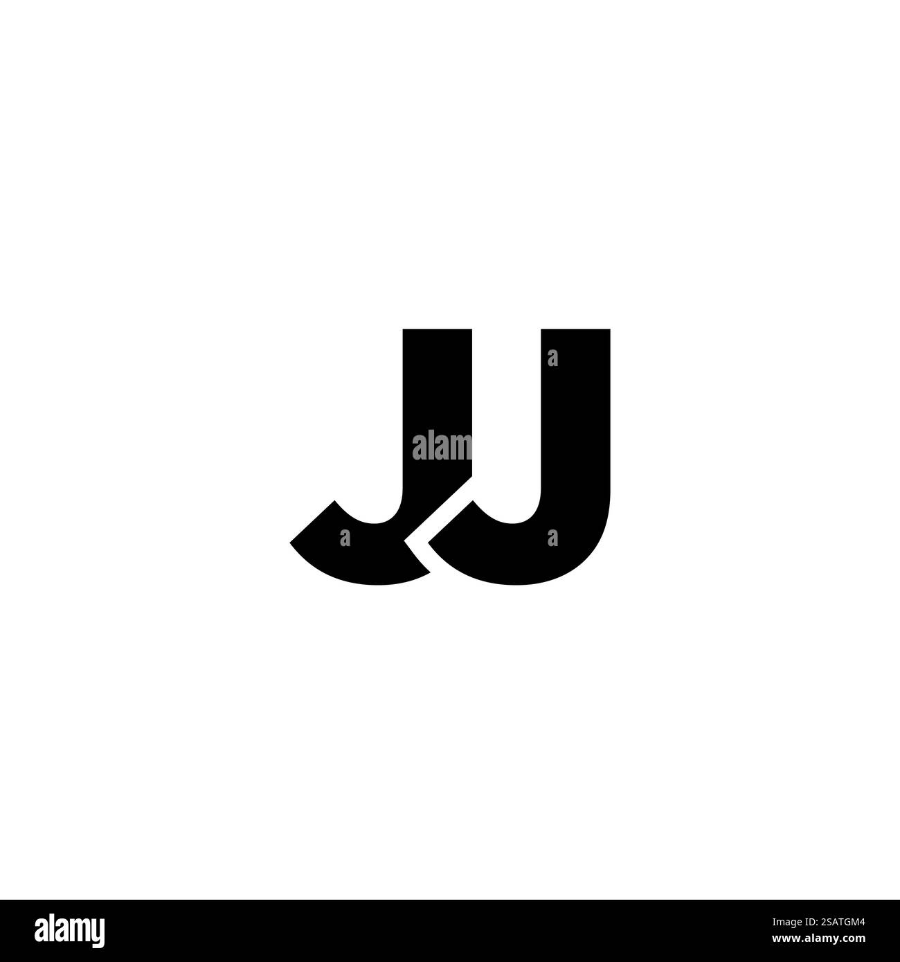 Trendy letter J and J, JJ logo design template. Minimal monogram ...