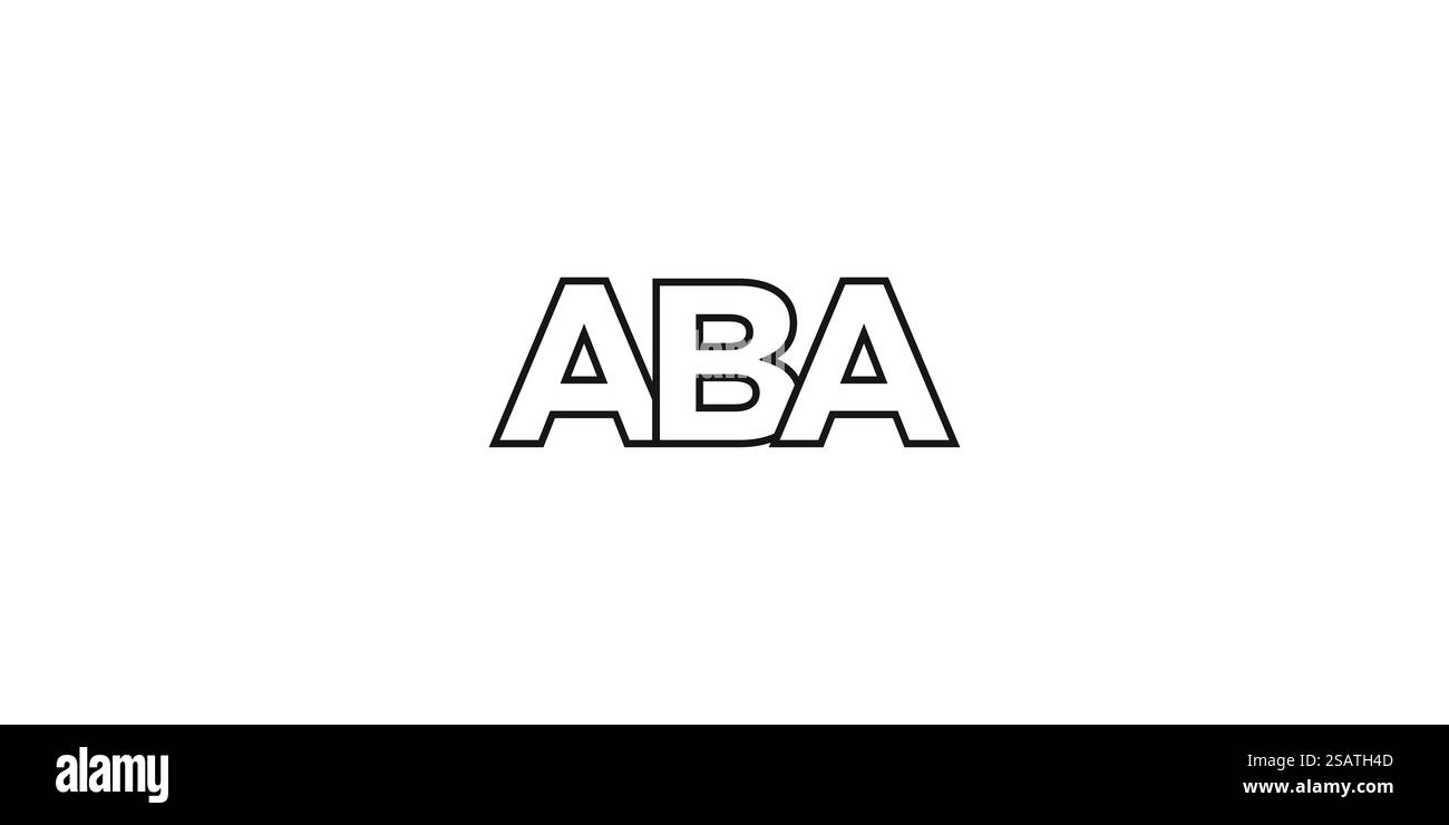 Aba in the Nigeria emblem for print and web. Design features geometric ...