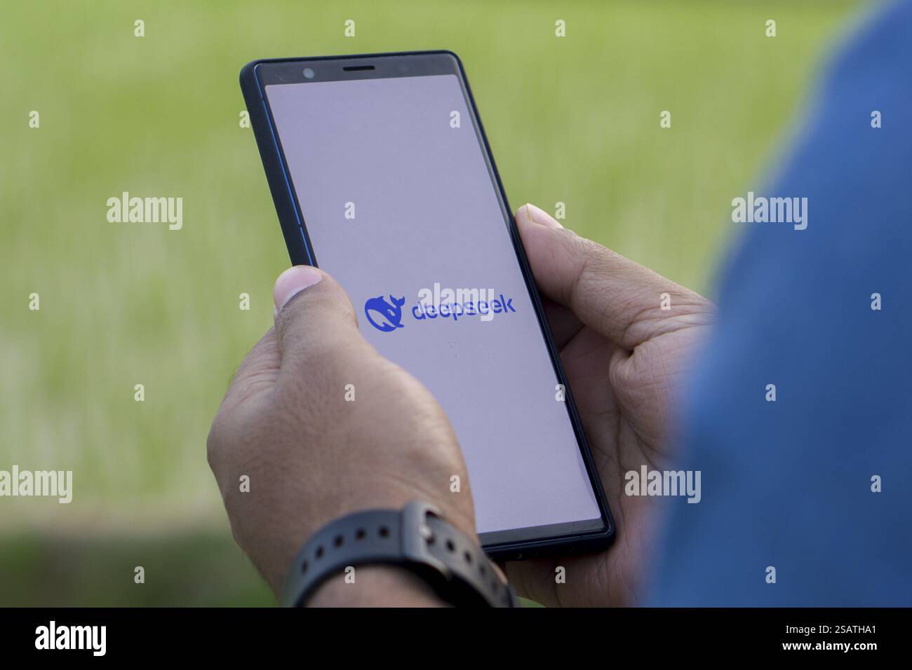 Deepseek Ai logo is displayed on smartphone Stock Photo - Alamy