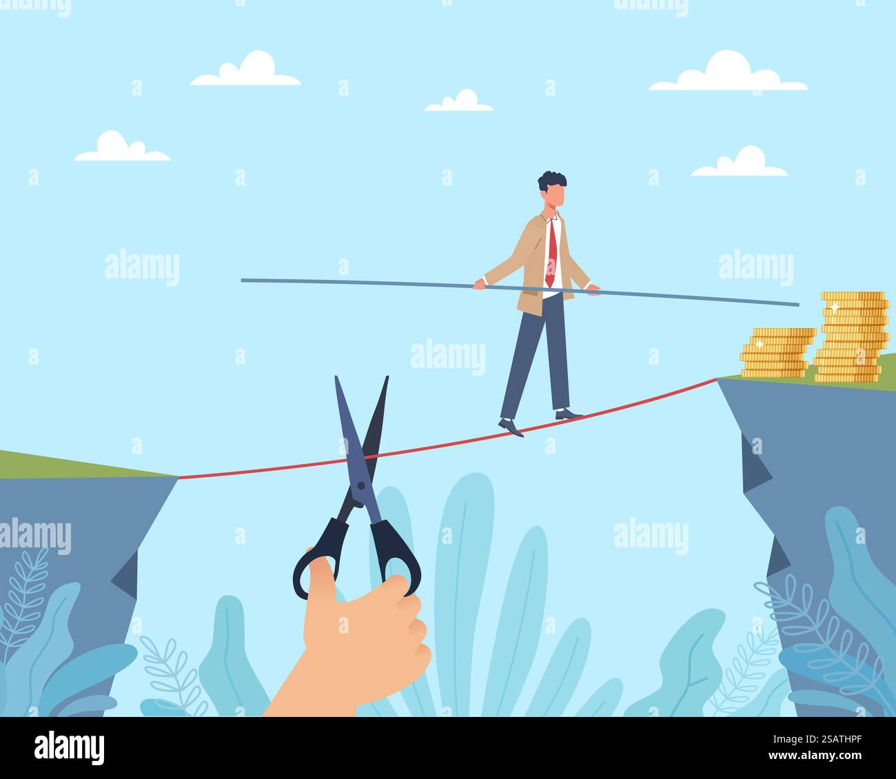 Fake friends and partners bad teamwork hi-res stock photography and ...