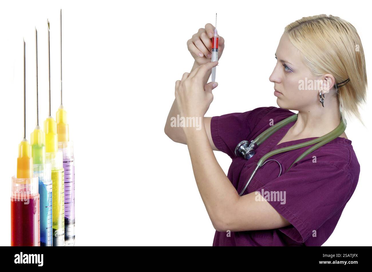 A medical doctor preparing an injection in a syringe Stock Photo - Alamy