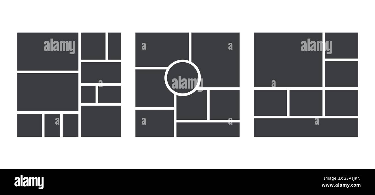 Moodboard template. Mood board background. Collage layout. Pictures ...