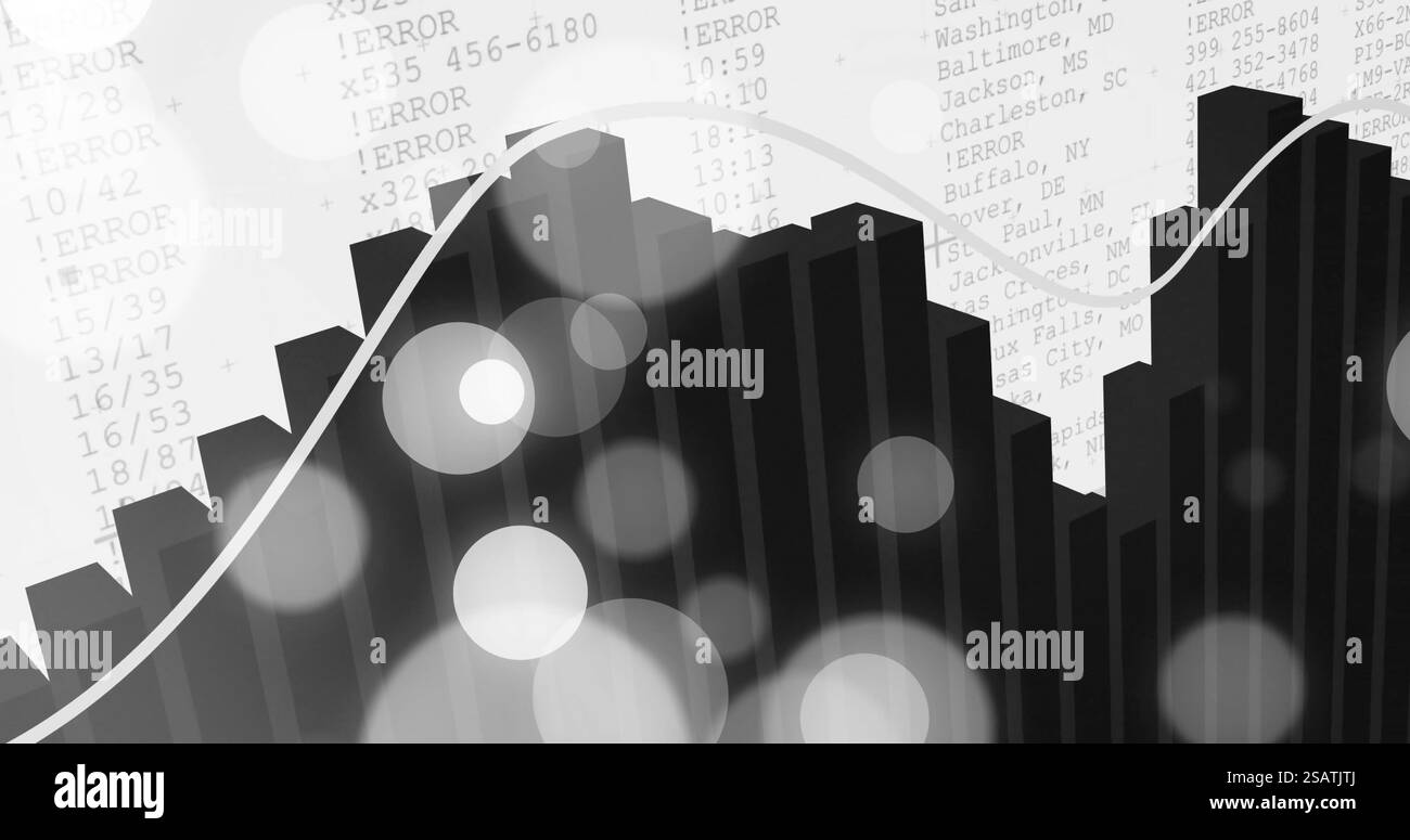 Digital transformation cloud computing concept Black and White Stock ...