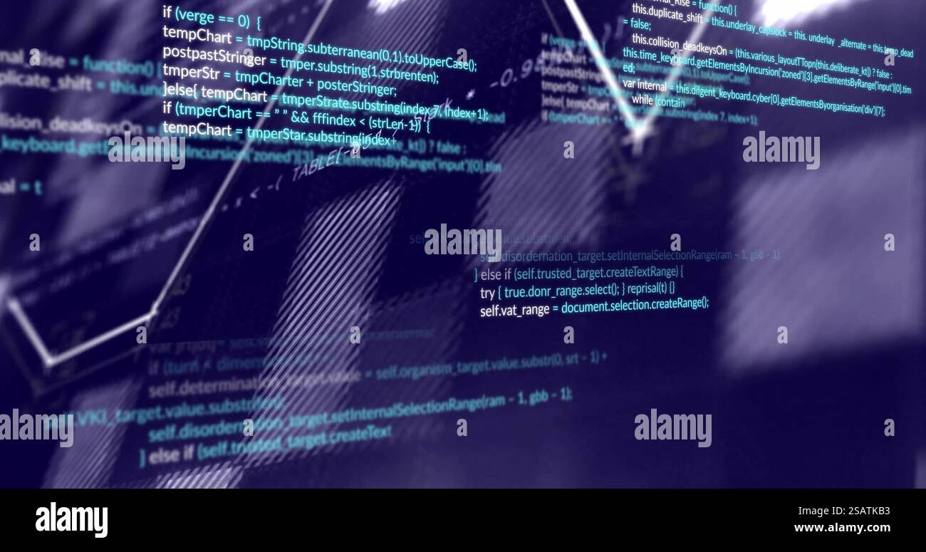 Image of network of connections and digital data processing Stock Photo ...