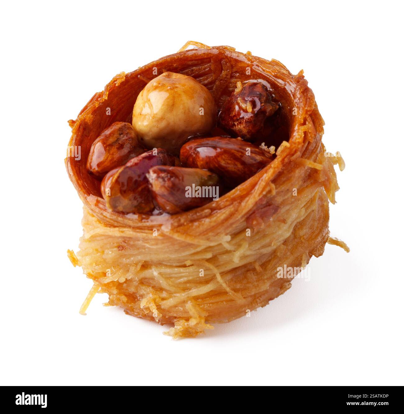 Delicious pastry filled with nuts and syrup showcases traditional ...