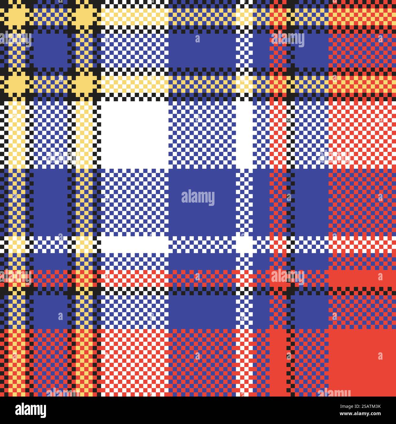Modern check plaid seamless pattern. Vector illustration.. Modern check ...